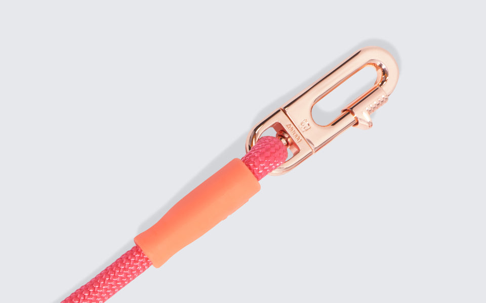 Hands-Free Dog Leash – Waist & Crossbody Adjustable – Zee.Dog Gazelle Pink