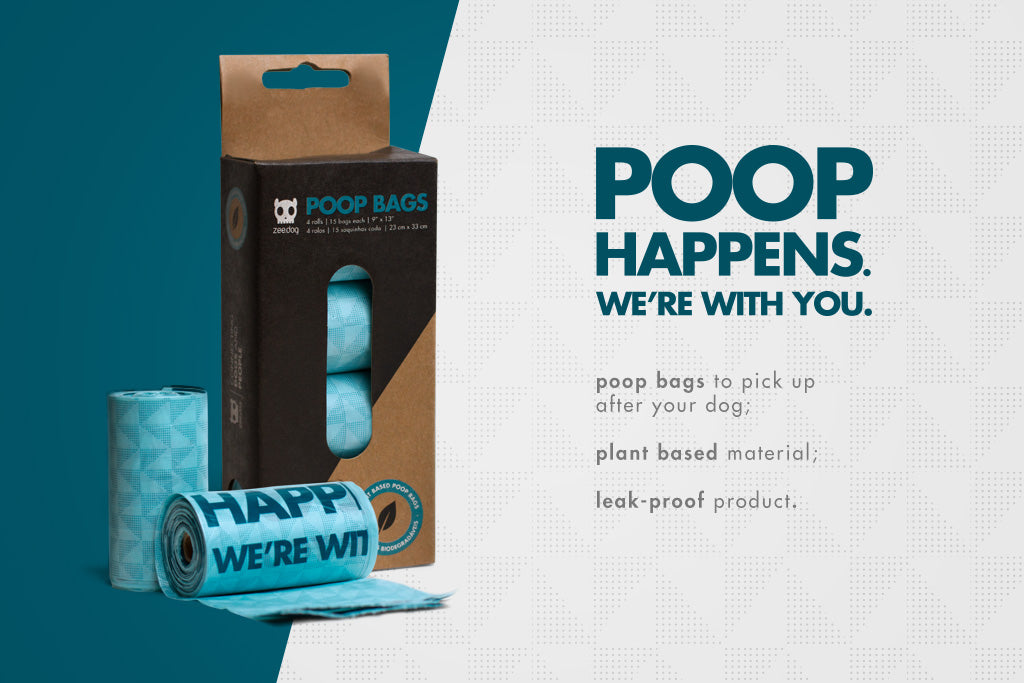 Blue | Plant Based Poop Bags | 60 Poop Bags – Zee.Dog